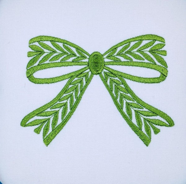 Leafy Bow – NellyBelle Designs